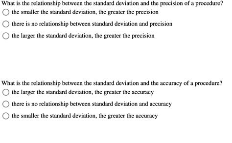 Solved What Is The Relationship Between The Standard