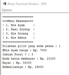 Ini Blog Program Java Kasir Rumah Makan Sederhana