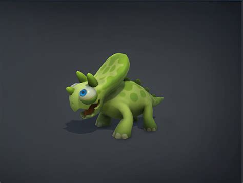 Mini Dinos Triceratops 3d 캐릭터 Unity Asset Store