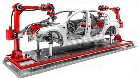 Automotive Manufacturing Robotic Assembly Line 59929170 Png