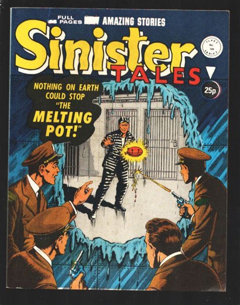 Sinister Tales 189 1960s Jailbreak Sci Fi Cover Horror And Sci Fi