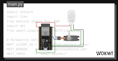 Actividad 1 Motor Servo Con DHT22 Wokwi ESP32 STM32 Arduino Simulator