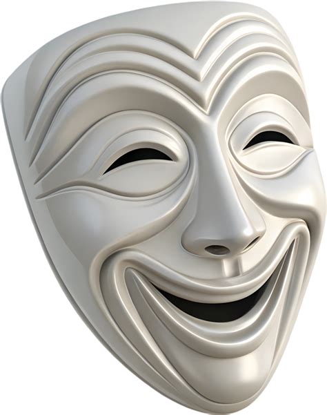 Smiling Theater Masks For Entertaining And Expressive Performances