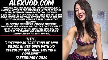 Hotkinkyjo Take Tons Of Mini Dildos In Her Open With Xo Speculum Ass Anal Fisting Prolapse