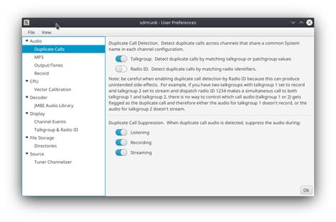 user preferences · dsheirer sdrtrunk wiki · github