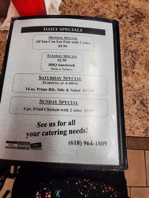 Menu At Triple E Bbq Lake Of Egypt Marion