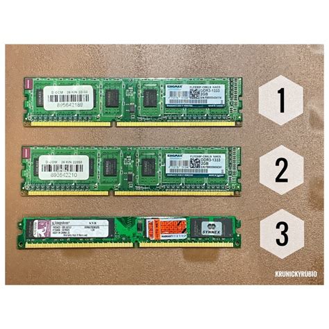พร้อมส่ง Ram แรม Kingmax Ddr3 Bus 1333 Mhz 2g มือ 2 Ram แรม Kingston