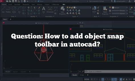 Question How To Add Object Snap Toolbar In Autocad