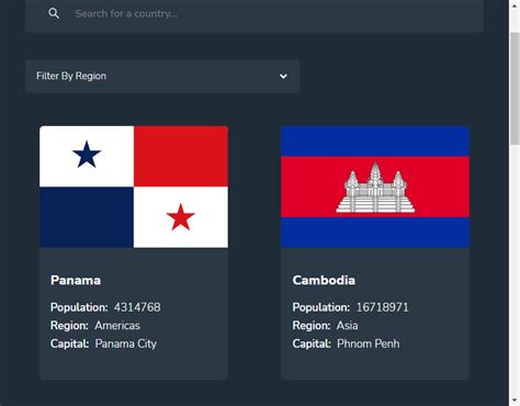 Github Nelsonleonerest Countries Api With Theme Switcher Discover