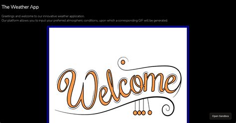 The Weather App V2 Template Forked Codesandbox The Weather App V2 Template Forked Codesandbox