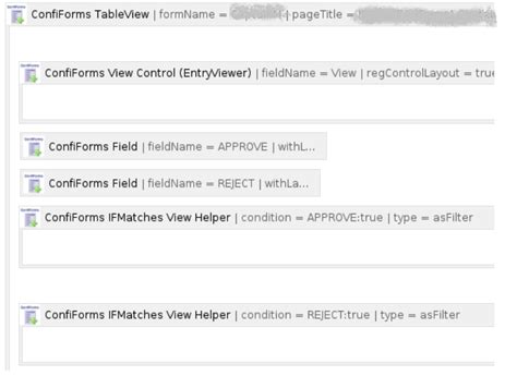 Confiforms Tableview And Table Filter Macro Displa