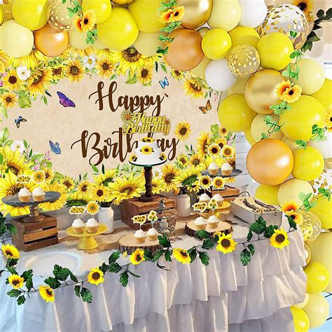 Sunflower Party Decoration Pack 111 Pcs For Every Occasion