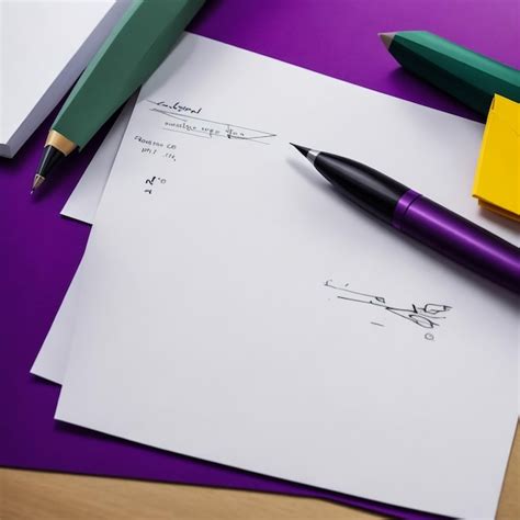 Premium AI Image Notebook Pens Pencil And Eraser