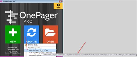 easier multi source file reports onepager documentation