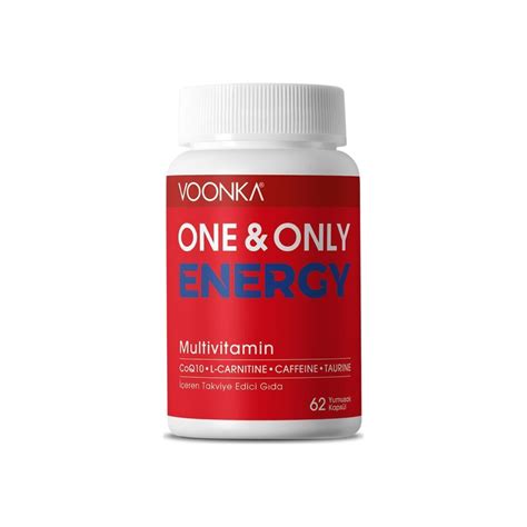 Voonka Voonka One & Only Energy 62 Kapsül | Besin Takviyesi