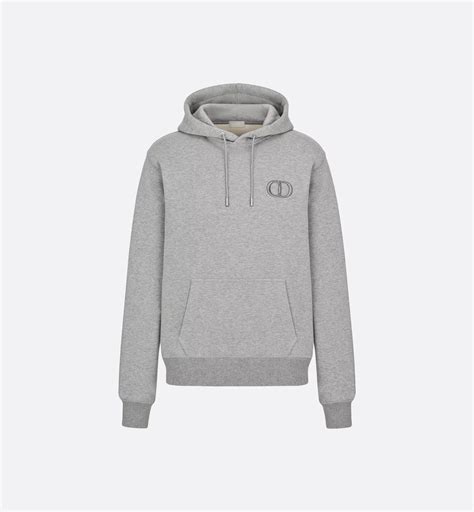 Trui Met Capuchon En Cd Icon Kenmerk Zwarte Katoenfleece Dior