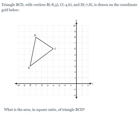 Solved Triangle Bcd With Vertices B 8 3 C 4 6 And