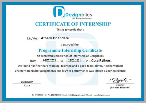 Atharv Bhandare On Linkedin Intern Python