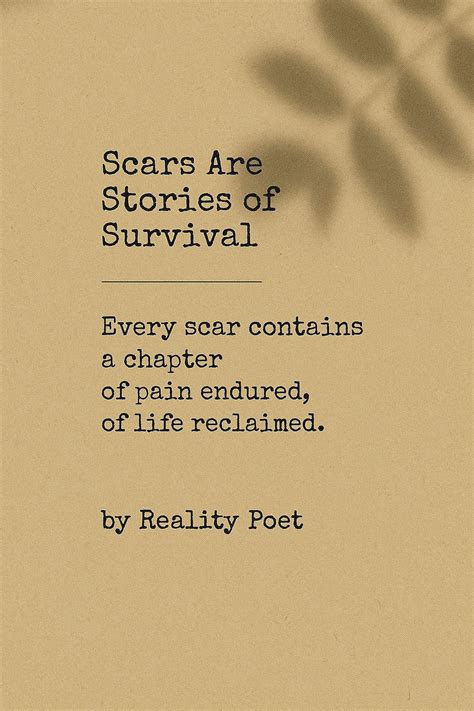 Poeticiancommunity Scars Are Stories Of Survival ️ Facebook