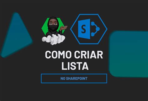 como criar lista no sharepoint ninja do excel