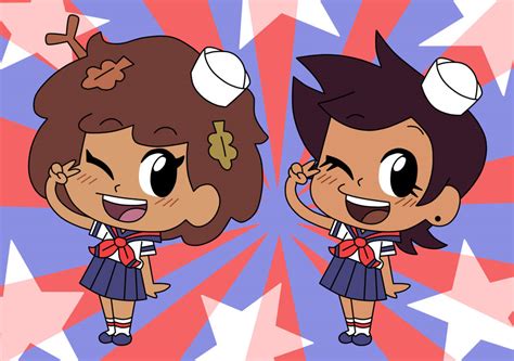 Chibi Anne And Luz Wear The Sailor Dresses By Deaf Machbot On Deviantart