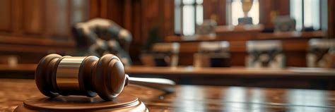 Premium Photo | Judges gavel resting on his podium