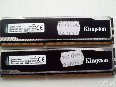 Памет рам 8gb 2х4gb Ddr3 1600mhz КИТ Ram за настолен компютър Тествани и работещи в Ram памет в