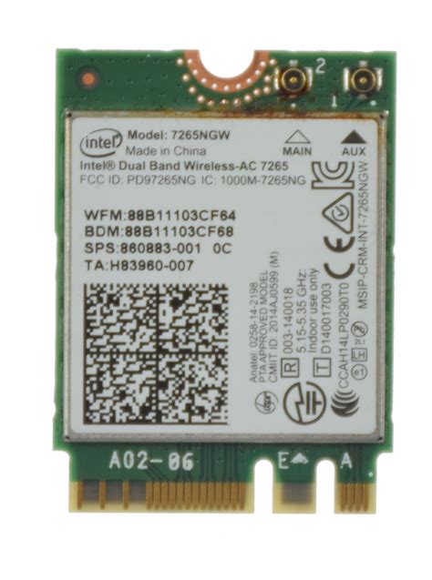 Karta Modem Wifi Intel Dual Band Wireless Ac Ngw Sps W Wola Nieszkowksa