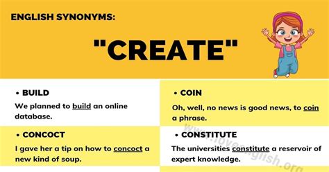 Another Word For Create Amazing List Of 18 Synonyms For Create Love