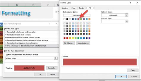 conditional formatting a drop down list myexcelonline