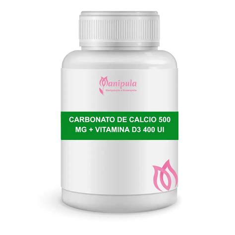 Carbonato De Calcio 500 Mg Vitamina D3 Colecalciferol 400 Ui