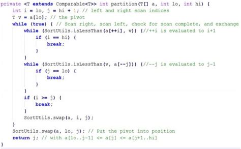 Solved Private Int Partition T A Int Lo Int Hi Int
