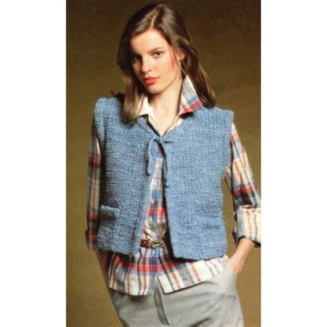 Tie Side Knit Sweater Pattern Etsy