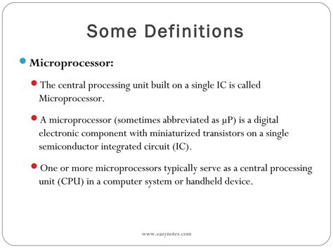 Introduction To Microprocessors Ppt