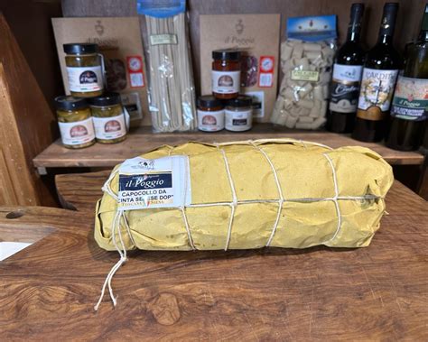 Neck Salami Capocollo From Cinta Senese Entire 13 Kg Azienda Agricola Il Poggio