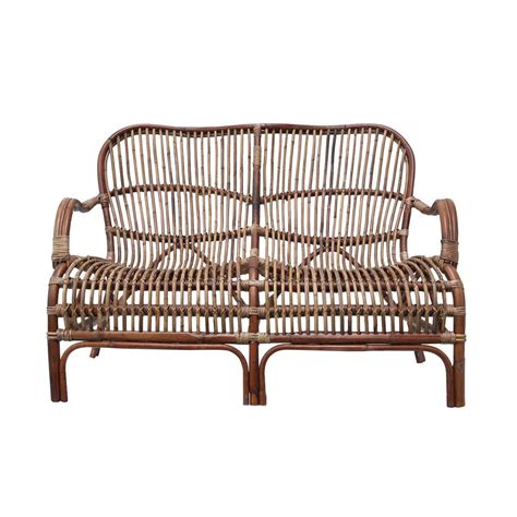 Seville Rattan Two Seater Antique Fur524ant