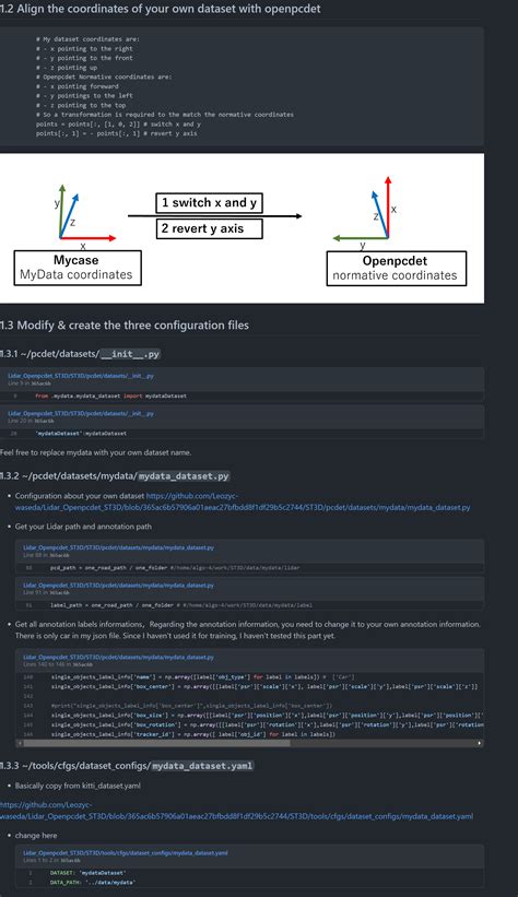 Problems Using Custom Data Sets · Issue 253 · Open Mmlabopenpcdet · Github