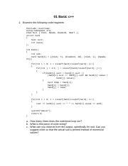 Understanding Basic Concepts Of C Programming Course Hero