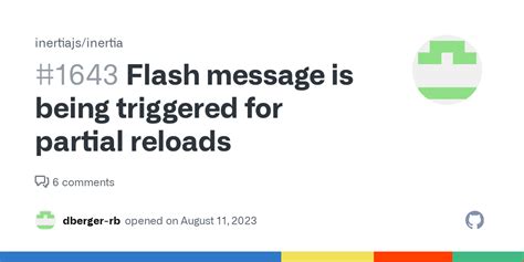 Flash Message Is Being Triggered For Partial Reloads · Issue 1643