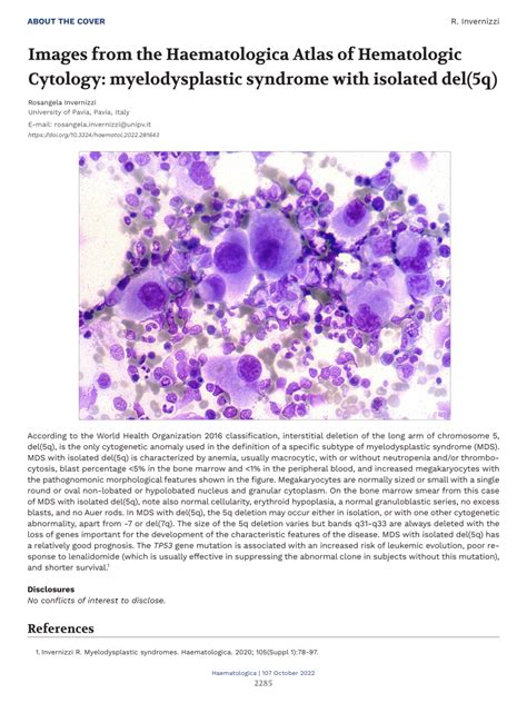 Pdf Images From The Haematologica Atlas Of Hematologic Cytology