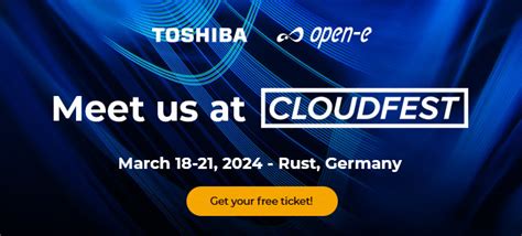 Meet Open E And Toshiba At Cloudfest 2024 Open E
