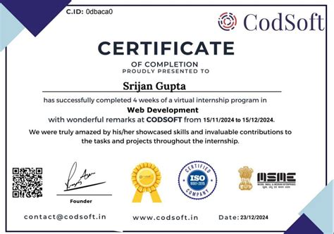 Webdevelopment Internshipexperience Growth Codingjourney Srijan Gupta
