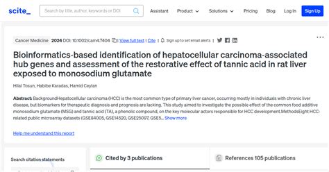Bioinformatics‐based Identification Of Hepatocellular Carcinoma