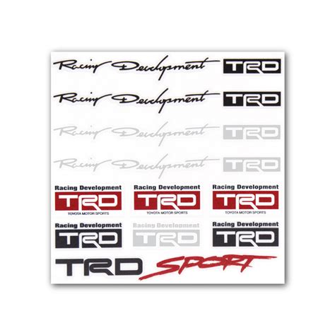 TRD STICKER DECAL SET – AutoTech WholeSale