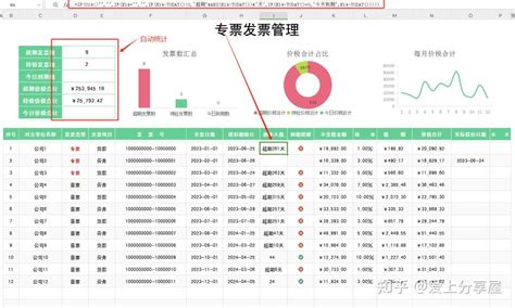 发票统计管理做不好？总挨骂！模板直接套用，自带分析，超好用！ 知乎