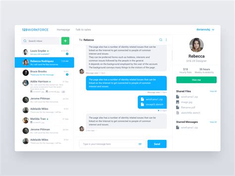 Inbox 💬 Ui Design Website Web App Design Web Design