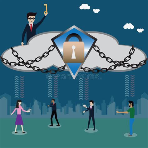 Cloud Computing Technologykeep Big Datapersonal Information Stock