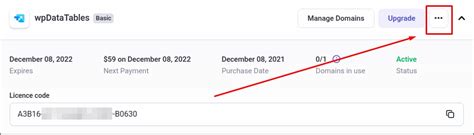 Installation Wpdatatables