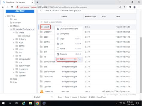 how to install nextcloud on a server from firstbyte firstbyte vds
