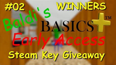 Baldis Basics Plus Steam Key Giveaway Winners 02 Youtube Baldis Basics Plus Steam Key Giveaway Winners 02 Youtube